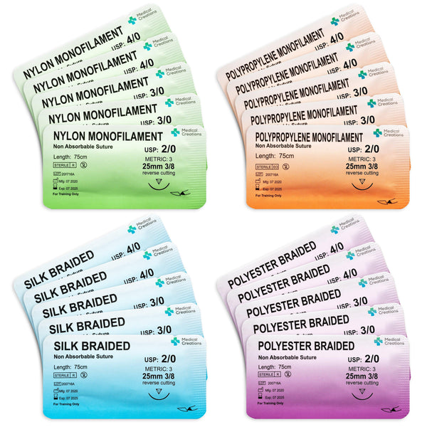 Sutures - Thread with Needle - 4 Different Types – Medical Creations