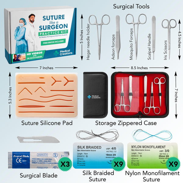 Suture Practice Kit - Loved By Thousands Of Students – Medical Creations